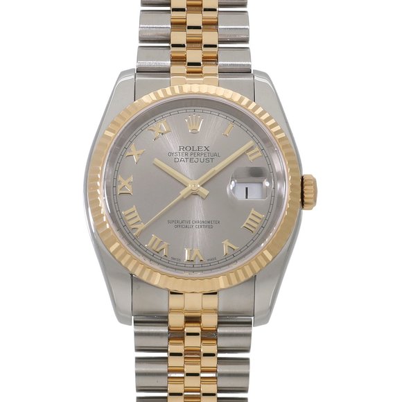 Rolex | Accessories | Rolex Datejust 16233 F Number Gray Rome Mens ...
